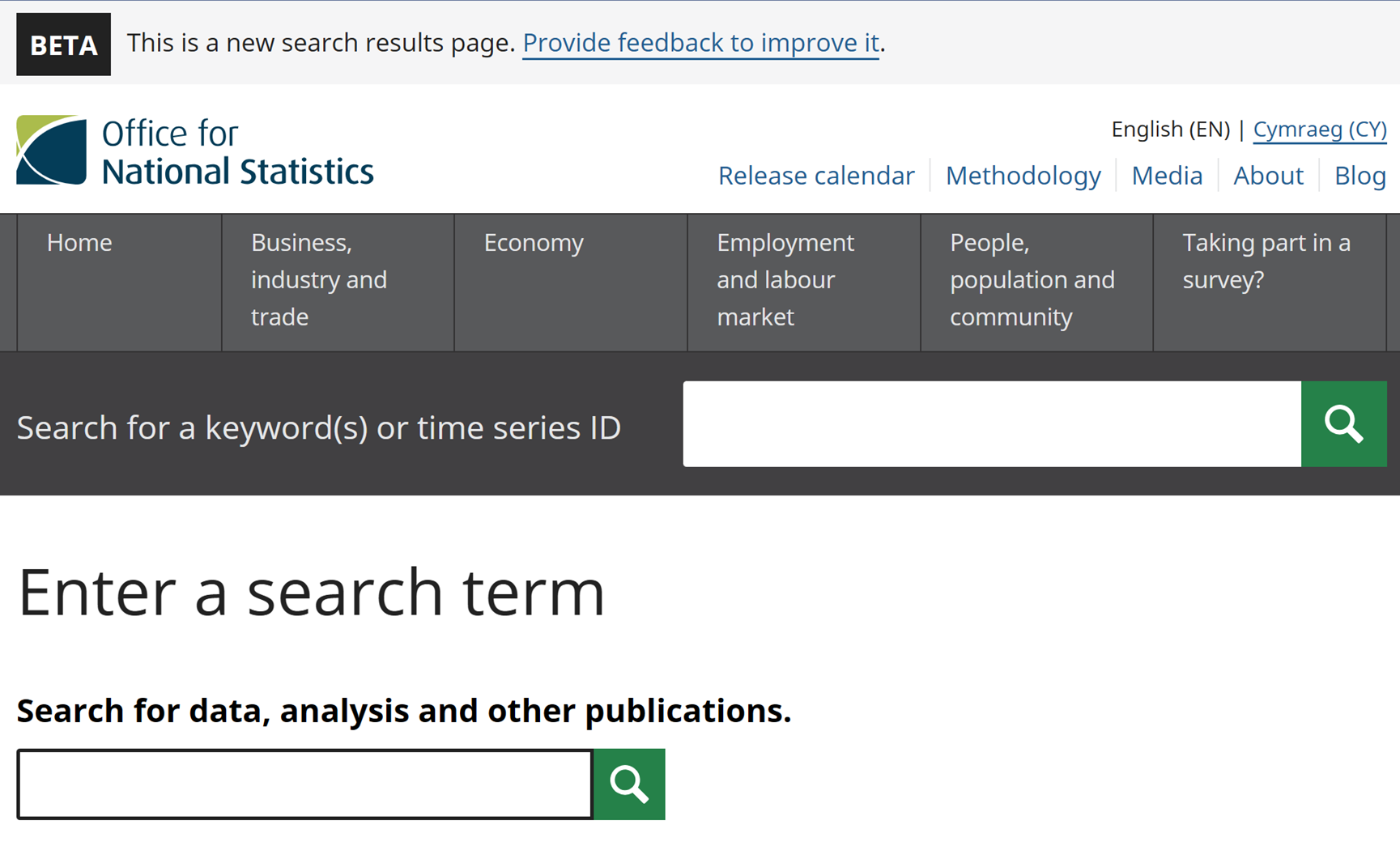 Improving our website search – ONS Digital, Data and Technology